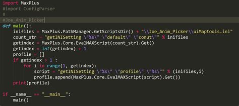 Python执行maxscript 天晴动作工具组文档