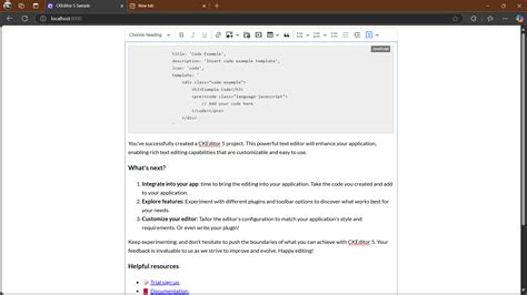 Ckeditor Template Integrator Devpost