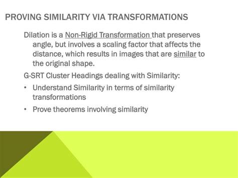 ppt proving similarity via transformations powerpoint presentation