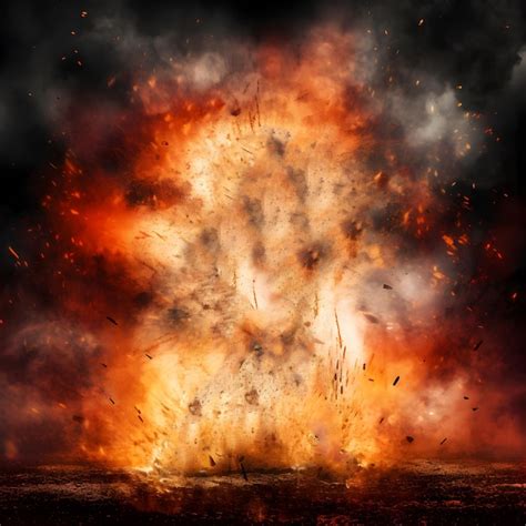 Premium Ai Image Fire Smoke And Explosion Background For Postres