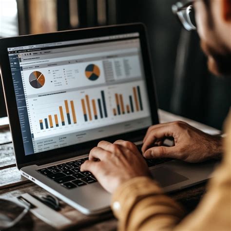A Person Analyzing Ppc Campaign Performance Metrics And Adjusting Bids