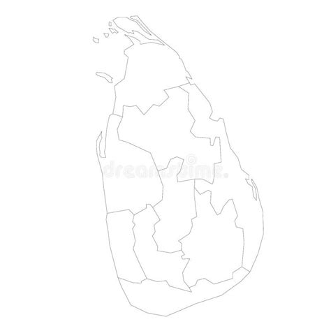 斯里兰卡行政区划政治地图 库存例证 插画 包括有 自动机 聚会所 状态 政治 局部 部门 详细 266966446