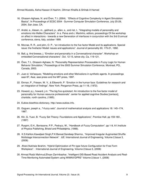 adaptive emotional personality model based on fuzzy logic