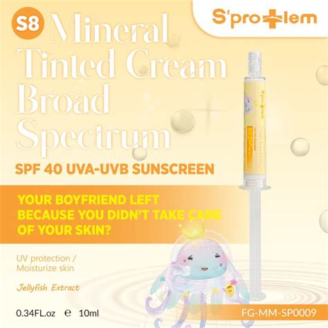 Mineral Tinted Cream Broad Spectrum Spf 40 Uva Uvb Sunscreen 10ml Lazada