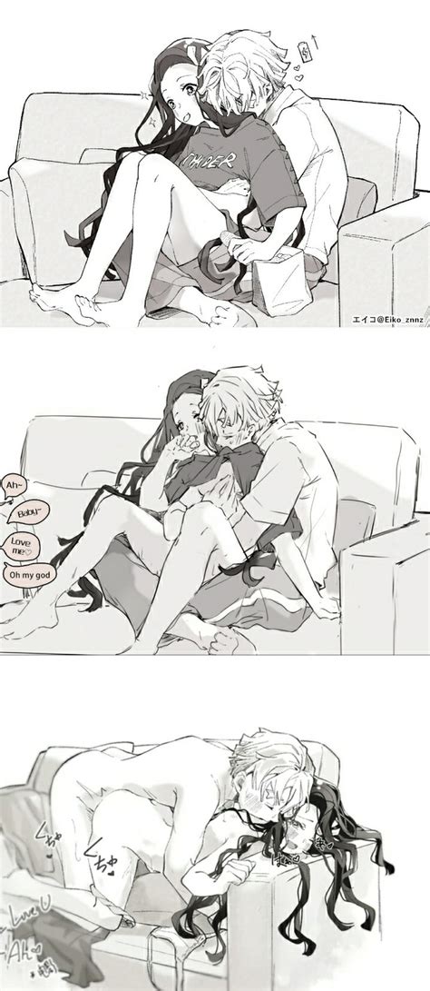 Rule 34 Blush Breast Grab Canon Couple Couch Couch Sex Demon Slayer