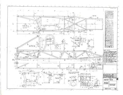 Elden Formula Ford Mk10 Chassis Drawings Lch Restorations Chassis