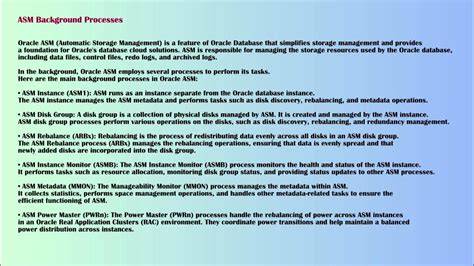 Oracle Background Processes Youtube