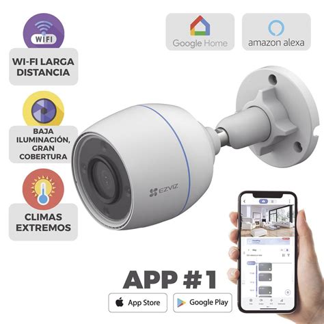 CÁmara Ip Ezviz Smart Wifi Bullet Ir Para Exteriores Cs H3c
