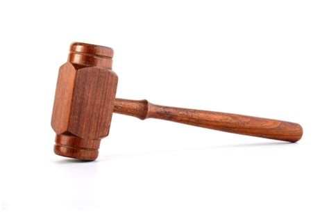 Premium Photo Wooden Judge S Gavel