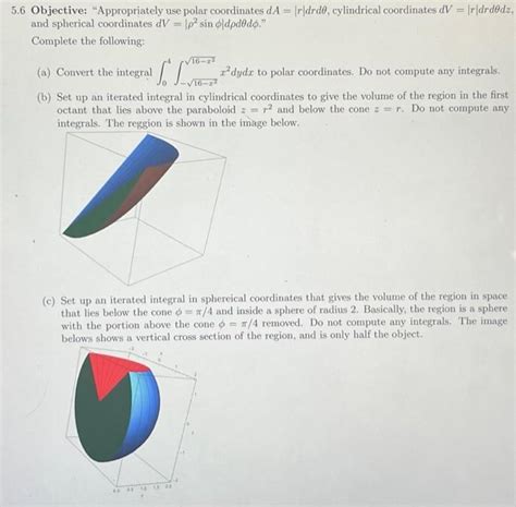 Solved Objective Appropriately Use Polar Coordinates Chegg