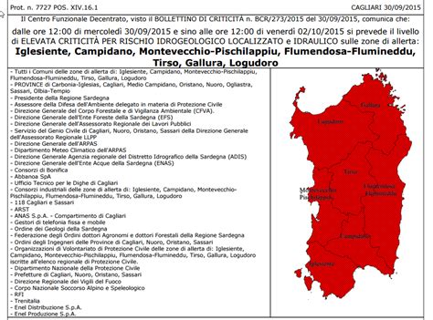 Allerta Meteo 30 Settembre Codice Rosso San Gavino Monreale Net
