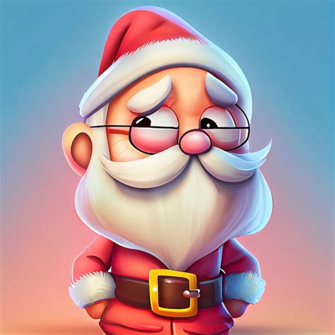 Linda ilustración de navidad de santa claus Foto Premium