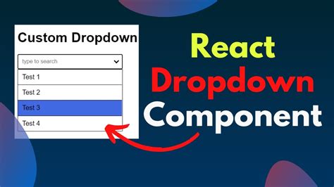 React Dropdown Component For Beginners Youtube