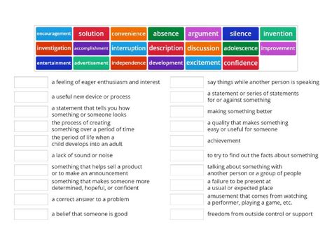 Suffixes Ment Ion Ence Nối Từ
