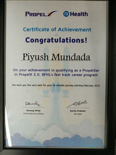Ca Piyush Mundada On Linkedin Bajajfinserv Teambfhl Recognition