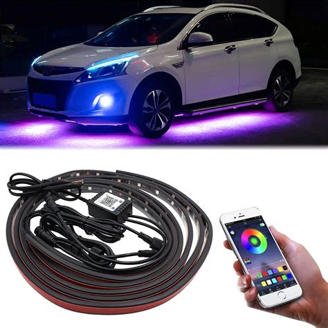 Unterbodenbeleuchtung Auto, 35&23 Zoll 12V LED Auto Unterboden Neon ...