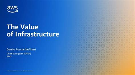 Danilo Poccia On Linkedin The Value Of Infrastructure
