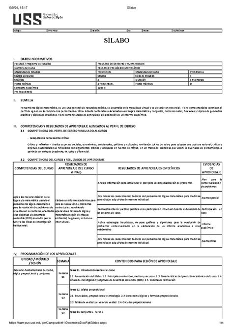 Sílabo 2024 2 Silabo Código Pp1 Pr Versión 02 Fecha 0209