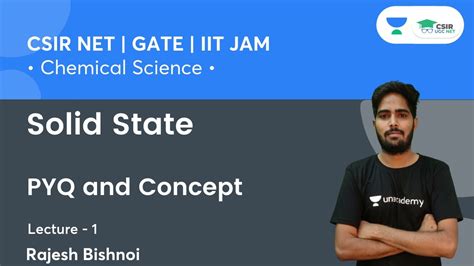 Solid State Pyqs L 01 Csir Net Gate Iit Jam By Rajesh Bishnoi Youtube