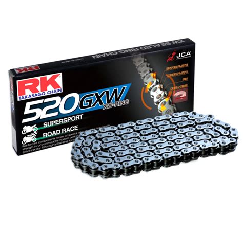 Motorradkette RK GXW Ringkette Offen Mit Hohlnietschloss Preis Pro Kettenglied Kettenmax