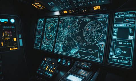 Close Up Cockpit With Screen Stock Illustration Illustration Of Electronic Code 330483515