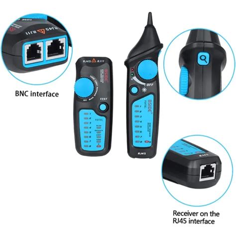 Eacam Multi Functional Lcd Network Cable Tester Wire Tracker Rj11 Rj45