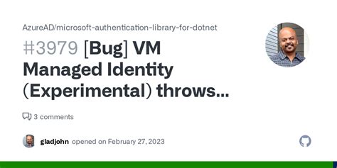 Bug Vm Managed Identity Experimental Throws Wrong Exception When