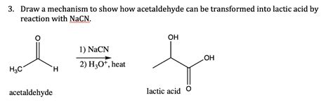 Solved Draw A Mechanism To Show How Acetaldehyde Can Be Chegg Com