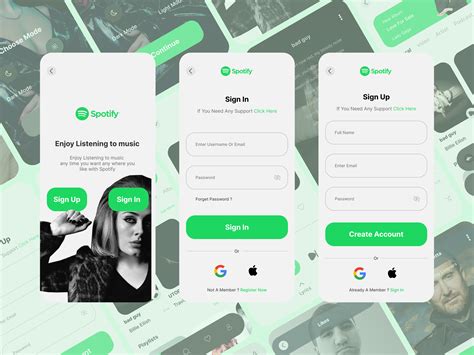 Spotify App Ui Draft By Hisham Agiz On Dribbble