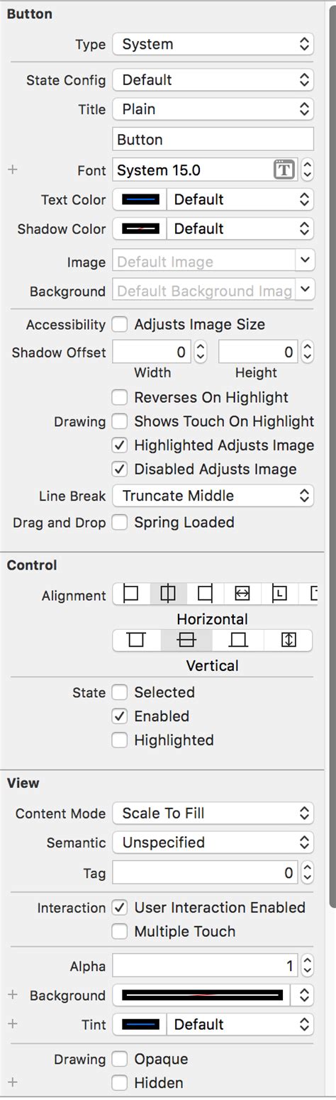 xcode9 xcode thick border appearing around the colors in attribute inspector stack overflow