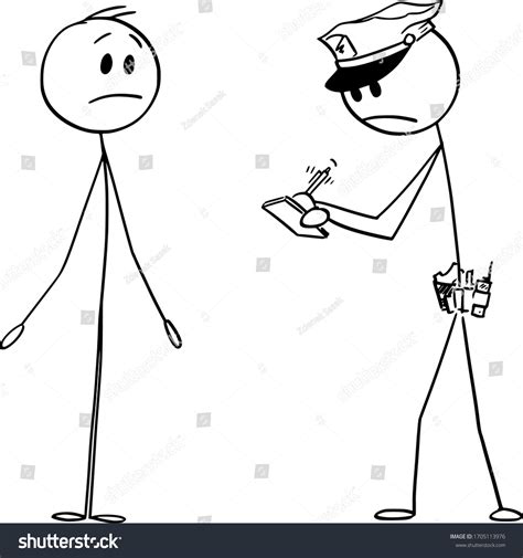 Vector Cartoon Stick Figure Drawing Conceptual Stock Vector Royalty