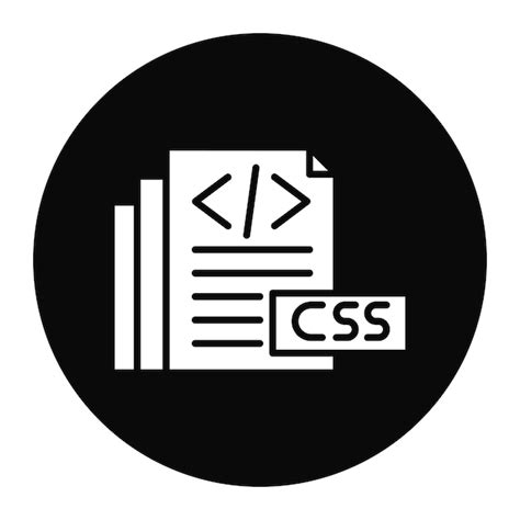 El Icono Vectorial De CSS Se Puede Usar Para El Conjunto De Iconos Sin