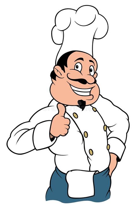 Smiling Chef Cook Cartoon Character Stock Vector Illustration Of