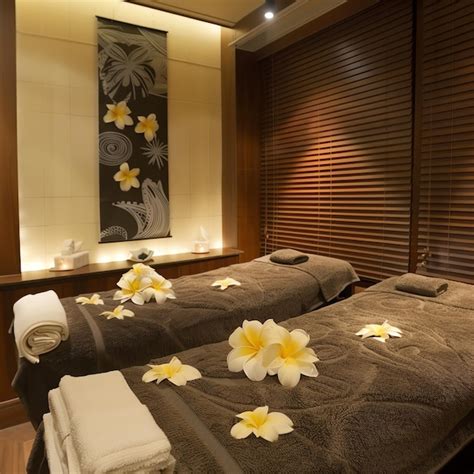 Premium Photo Spa Setting With Flowers Orchid Candle Or Towel On