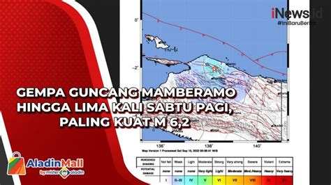 Gempa Magnitudo Kembali Guncang Mamberamo Raya Berpusat Di Darat