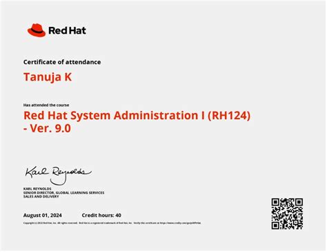 tanuja k on linkedin i am happy to share that have acquired rh124 ver