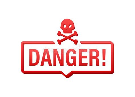Triangle Danger Alert Message Attention Sign Vector Stock