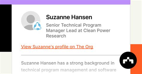 Suzanne Hansen Senior Technical Program Manager Lead At Clean Power Research The Org