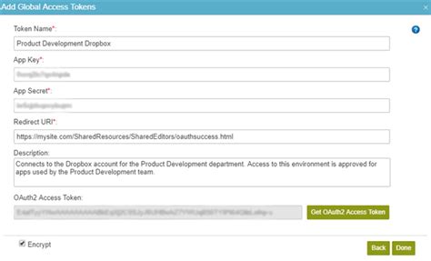 Access Token For Dropbox