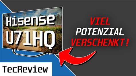 Hisense 4K 55 Zoll Test Fazit Nach Wochen (H55BE7000), 48% OFF