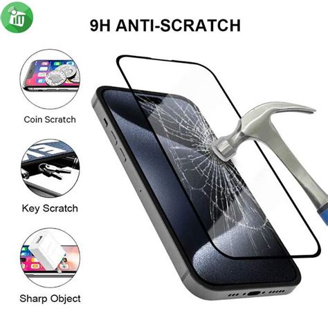 Vmax Screen Protector 3d Full Cover Tempered Glass For Iphone 15 Pro Max