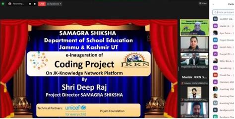 Jk Samagra Shiksha E Launches Coding Project Under Nep 2020 Bold News