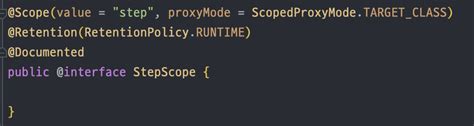 Spring Batch Jobscope Stepscope