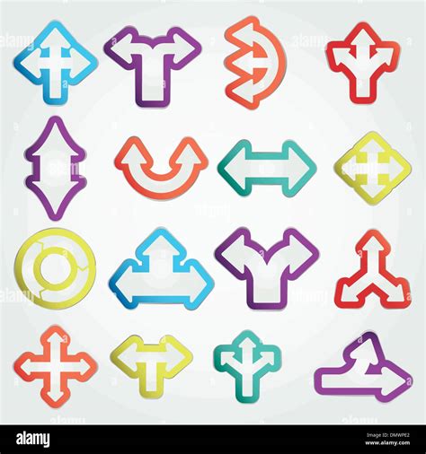 Vector Arrows Set Stock Vector Image And Art Alamy