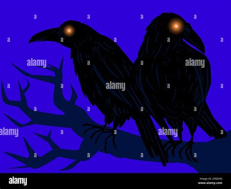 Couple Crow Stock Vector Images Alamy