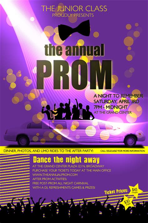 Prom Flyer Template Free Psd Format 2nd Amazing Idea Two Package