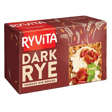 稜 Calories In Ryvita Dark Rye Crunchy Rye Breads