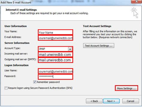 Configuring Microsoft Outlook 2007 MyunWired
