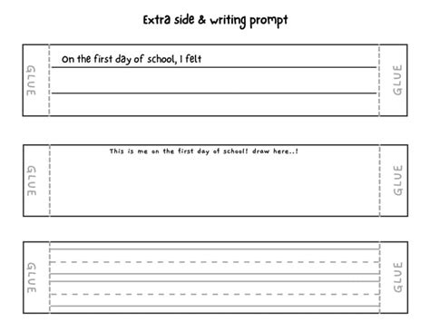 First Day Of School Crown2nd Grade Hat Craft Writing Prompt Back To