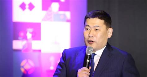 인사말 하는 롭상남스라이 몽골 총리